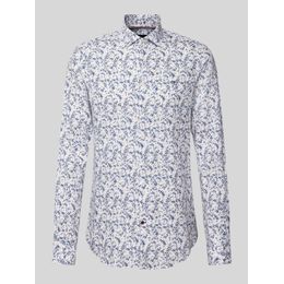 Tommy Hilfiger Business-Hemd mit floralem Muster