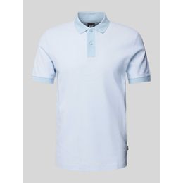 BOSS Slim Fit Poloshirt mit Strukturmuster Modell 'Phillipson'