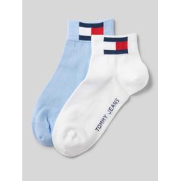 Tommy Hilfiger Socken mit Label-Schriftzug Modell 'QUARTER' im 2er-Pack