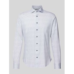 Profuomo Slim Fit Business-Hemd mit floralem Muster