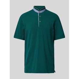 Bugatti Poloshirt mit Stehkragen