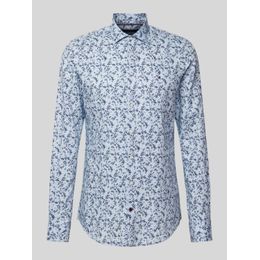 Tommy Hilfiger Tailored Business-Hemd mit floralem Muster