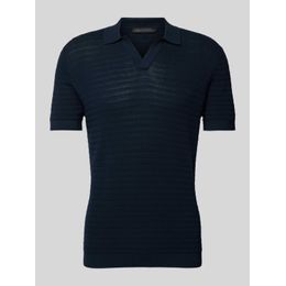 Drykorn Regular Fit Poloshirt mit V-Ausschnitt Modell 'Braian'