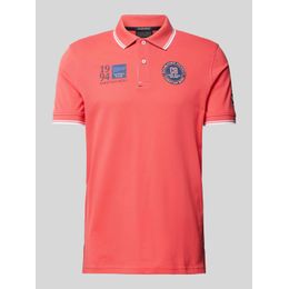 Christian Berg Regular Fit Poloshirt mit Label-Badges