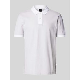 BOSS Slim Fit Poloshirt mit Strukturmuster Modell 'Phillipson'