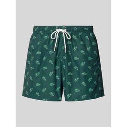 Lacoste Badehose mit Allover-Logo-Muster