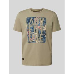 Camel Active T-Shirt mit Statement-Motiv-Print