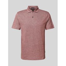 BOSS Poloshirt aus Leinen-Baumwoll-Mix Modell 'Press'