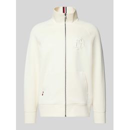 Tommy Hilfiger Sweatjacke mit Label-Stitching Modell 'LAUREL'