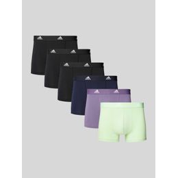 adidas Sportswear Trunks mit elastischem Logo-Bund im 6er-Pack