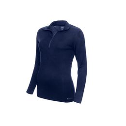 Kaipara - Merino Sportswear Funktionsshirt Merino Zip-Neck Damen Slimfit 200 (1-tlg) aus reiner Merinowolle Made in Germany