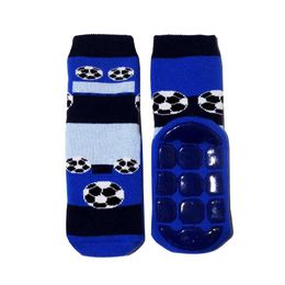 WERI SPEZIALS Strumpfhersteller GmbH ABS-Socken Kinder ABS-Socken für Jungs >>Fußball<< aus Baumwolle mit Frottee