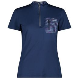 CMP - Women's T-Shirt Free Bike with Chest Pocket - Radtrikot Gr 34 blau