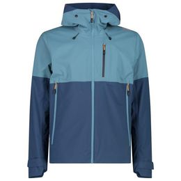 CMP - Jacket Fix Hood 3 Layer - Regenjacke Gr 46 blau