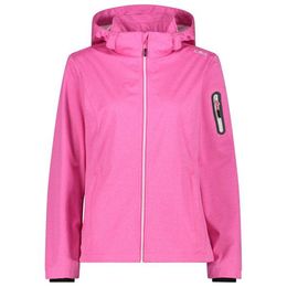 CMP - Women's Light Melange Jacket Zip Hood - Softshelljacke Gr 34 rosa