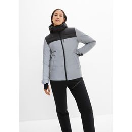 bonprix reflektierende gesteppte Funktions-Jacke, silber, Gr.46, Reflektierende Winterjacke mit verschlie&szlig;baren Taschen, weit geschnitten