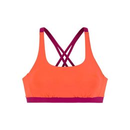 s.Oliver Bikinitop 'Yella' Damen Größe 70 beere / neonorange