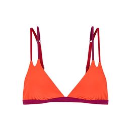 s.Oliver Bikinitop 'Yella' Damen Gr&ouml;&szlig;e 80 beere / neonorange