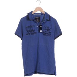 CAMP DAVID Herren Poloshirt, blau, Gr. 48