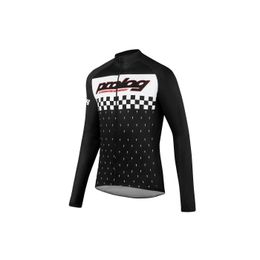 prolog cycling wear Radtrikot Herren Radtrikot langarm Integrated Energy Black wärmend