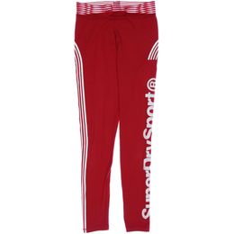 Superdry Damen Stoffhose, rot