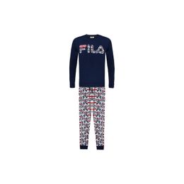 Fila Schlafanzug Pyjama Set (2 tlg) aus einer hochwertigen Baumwollmischung