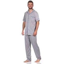 EloModa Pyjama Herren Pyjama Set Hemd & Hose Schlaf-Anzug Nachthemd