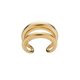 M&M M&M Fingerring 2er Ring Damen gold breit massiv Oval Collection (1-tlg)
