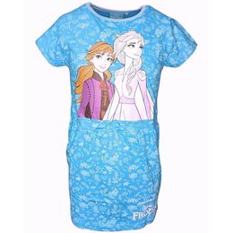 Disney Frozen Sommerkleid Elsa & Anna Jerseykleid für Mädchen Gr. 98-128 cm