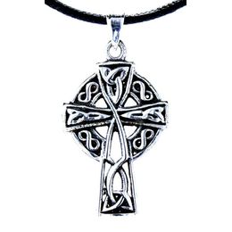 Kiss of Leather Kettenanhänger Keltenkreuz 925 Silber Anhänger Silberkette keltisches Kreuz Radkreuz