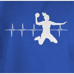 Shirtracer T-Shirt Handball Herzschlag für Damen Kinder Sport Kleidung