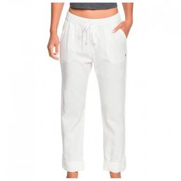 Roxy - Women's On The Seashore Linen Cargo Trousers - Freizeithose Gr XS weiß