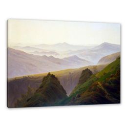 Pixxprint Leinwandbild Caspar David Friedrich