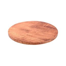 NKlaus Kerzentablett Ø10cm Teller aus Holz Untersetzer Dunkel Tischdeko