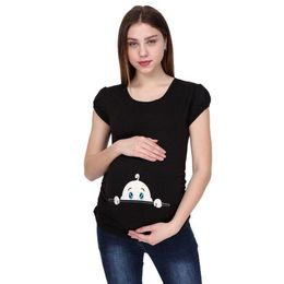 M.M.C. Umstandsshirt Neugieriges Baby mit Motiv