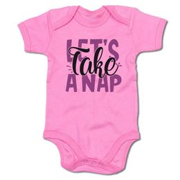 G-graphics Kurzarmbody Let´s take a nap Baby Body mit Spruch / Sprüche / Print / Motiv