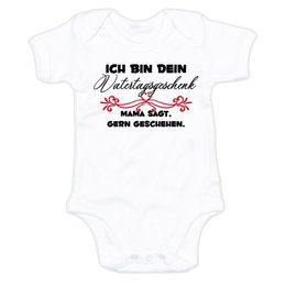 G-graphics Kurzarmbody Ich bin dein Vatertagsgeschenk – Mama sagt