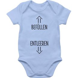 Shirtracer Shirtbody Befüllen und Entleeren Strampler-Motiv Strampler Baby Mädchen & Junge