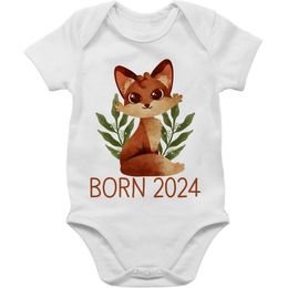 Shirtracer Shirtbody Fuchs Born 2024 Geschenk Geburt Zur Geburt