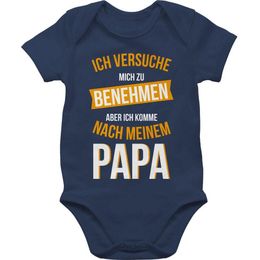 Shirtracer Shirtbody Versuche mich zu benehmen komme nach Papa Sprüche Baby