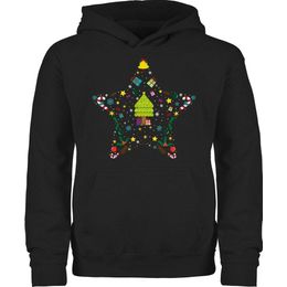 Shirtracer Hoodie Weihnachtsstern Weihnachten Kleidung Kinder