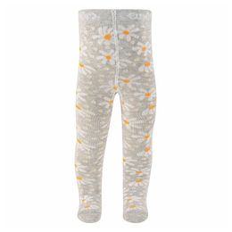 Ewers Strumpfhose Strumpfhose Blumen allover hoher Baumwollanteil