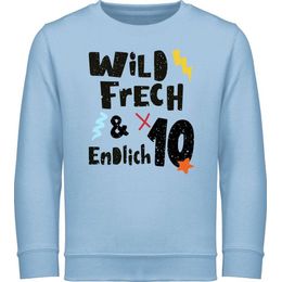 Shirtracer Sweatshirt Wild frech und endlich 10