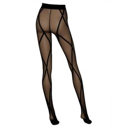 Wolford Feinstrumpfhose mit Rautenmuster Diamond 20 DEN (Packung 1 St) transparent & matt