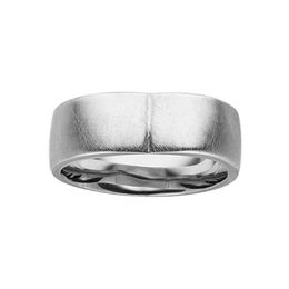 M&M M&M Fingerring Ring Damen silber / gold breit (7 mm) matt (1-tlg)