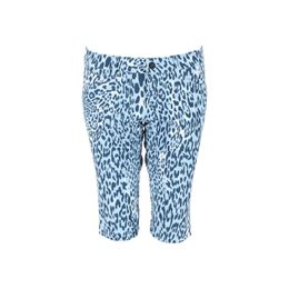 Alberto Golfshorts Alberto Mona-K WR Leopard Print Fantasy Blue