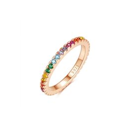 Lisandra Scott Silberring Eternity Ring 925 Silber »Bunte Zirkonia Steine