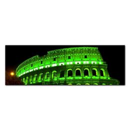 Bilderdepot24 Leinwandbild Kolosseum bei Nacht