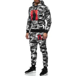 Code47 Jogginganzug Herren Jogginganzug Boxing Camouflage Trainingsanzug Sportanzug Fitnes (Sportanzug Trainingsanzug Fitnessanzug