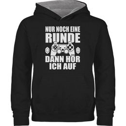 Shirtracer Hoodie Nur noch eine Runde dann hör ich auf Statement Sprüche Kinder